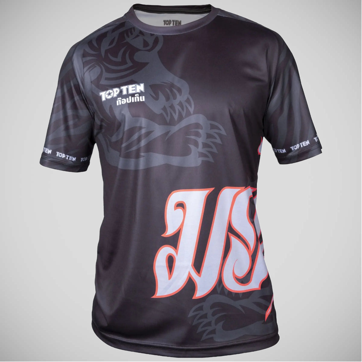 Top Ten Patcharee T-Shirt Black from Made4Fighters