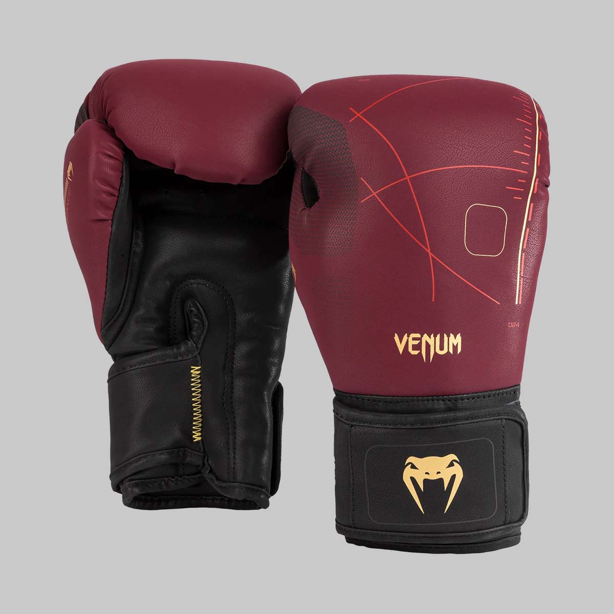 Venum Mănuși de box tactic XT Black/Burgundy/Gold de la Made4fighters – Made4Fighters