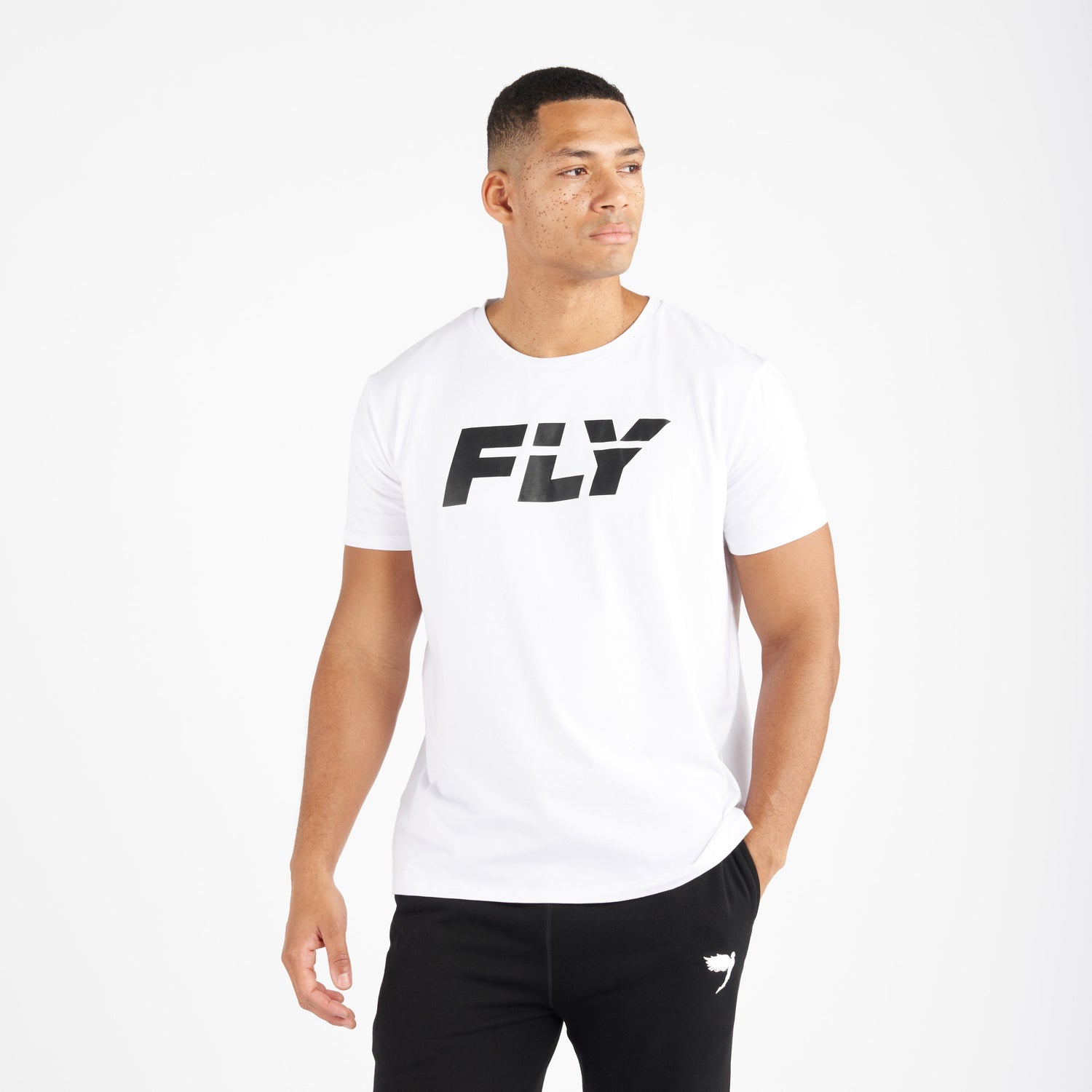 Fly Big Logo Tee White from Made4Fighters