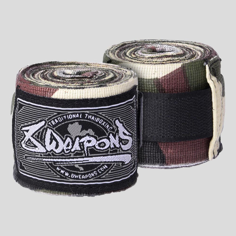 8 Weapons 5m Hand Wraps Camo from Made4Fighters