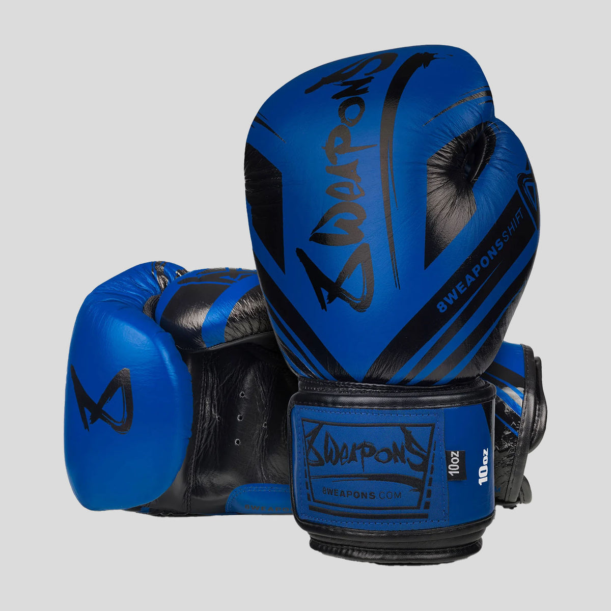 8 Weapons Shift Competition Boxing Gloves Blue/Black from Made4Fighters