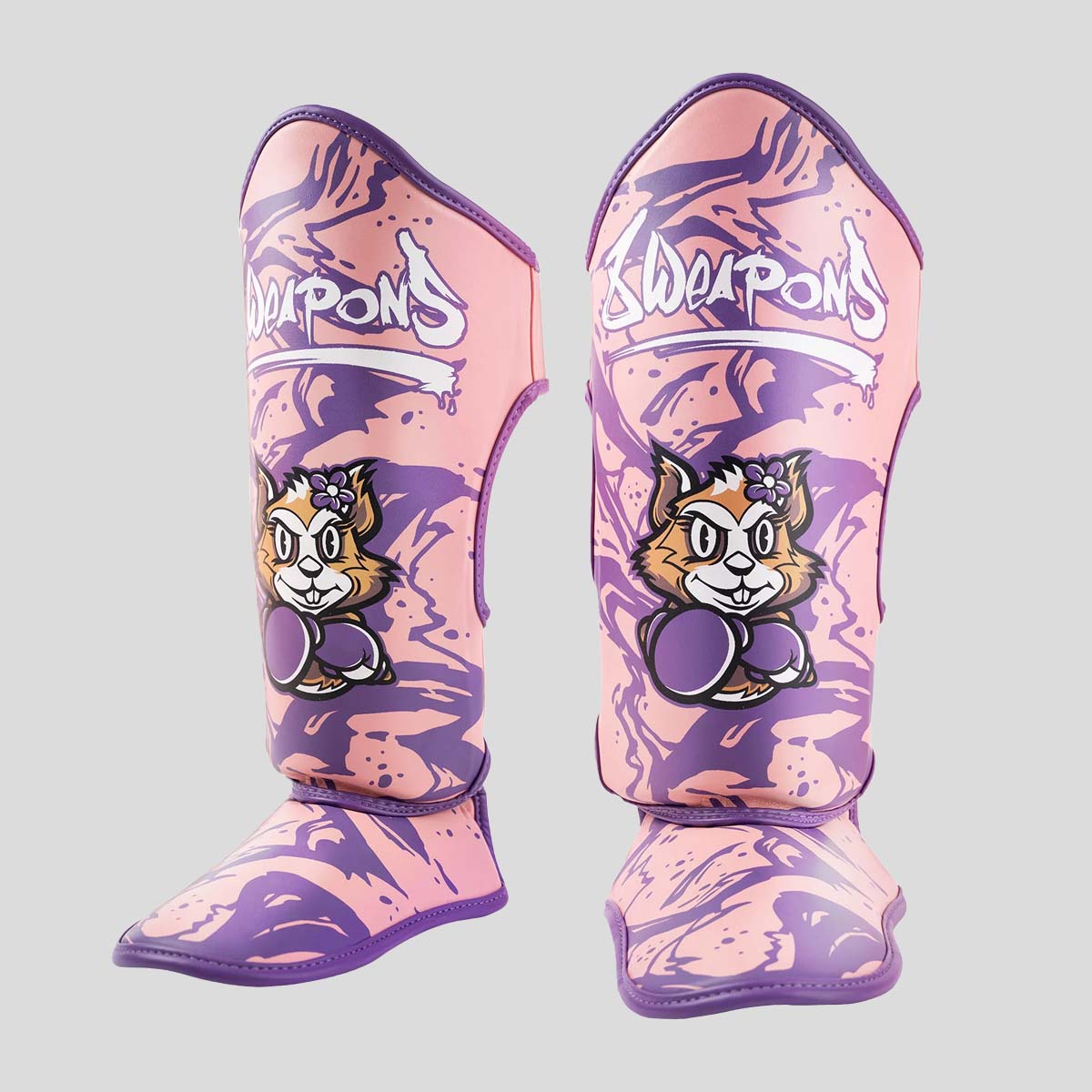 8 Weapons Jenny Kids Shin Gardors Pink Made4Fighters'dan Pink