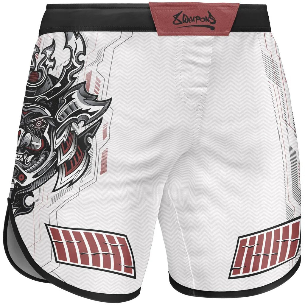 8 Weapons Samurai 2.0 Fight Shorts White/Red – Made4Fighters