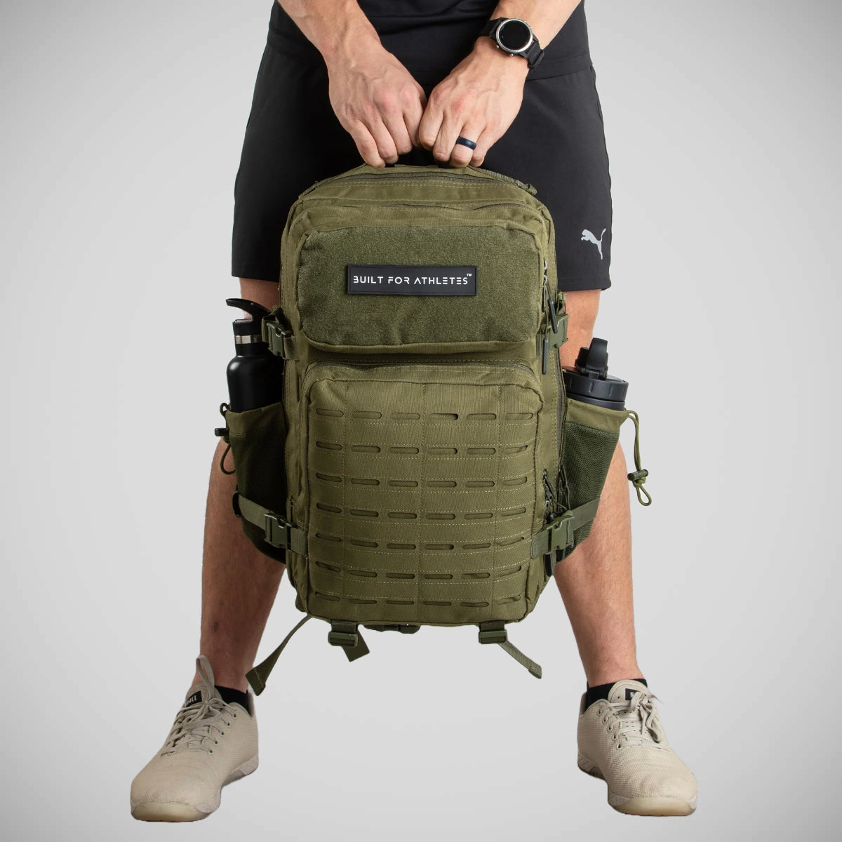 Built For Athletes Large Gym Backpack Army Green from Made4Fighters