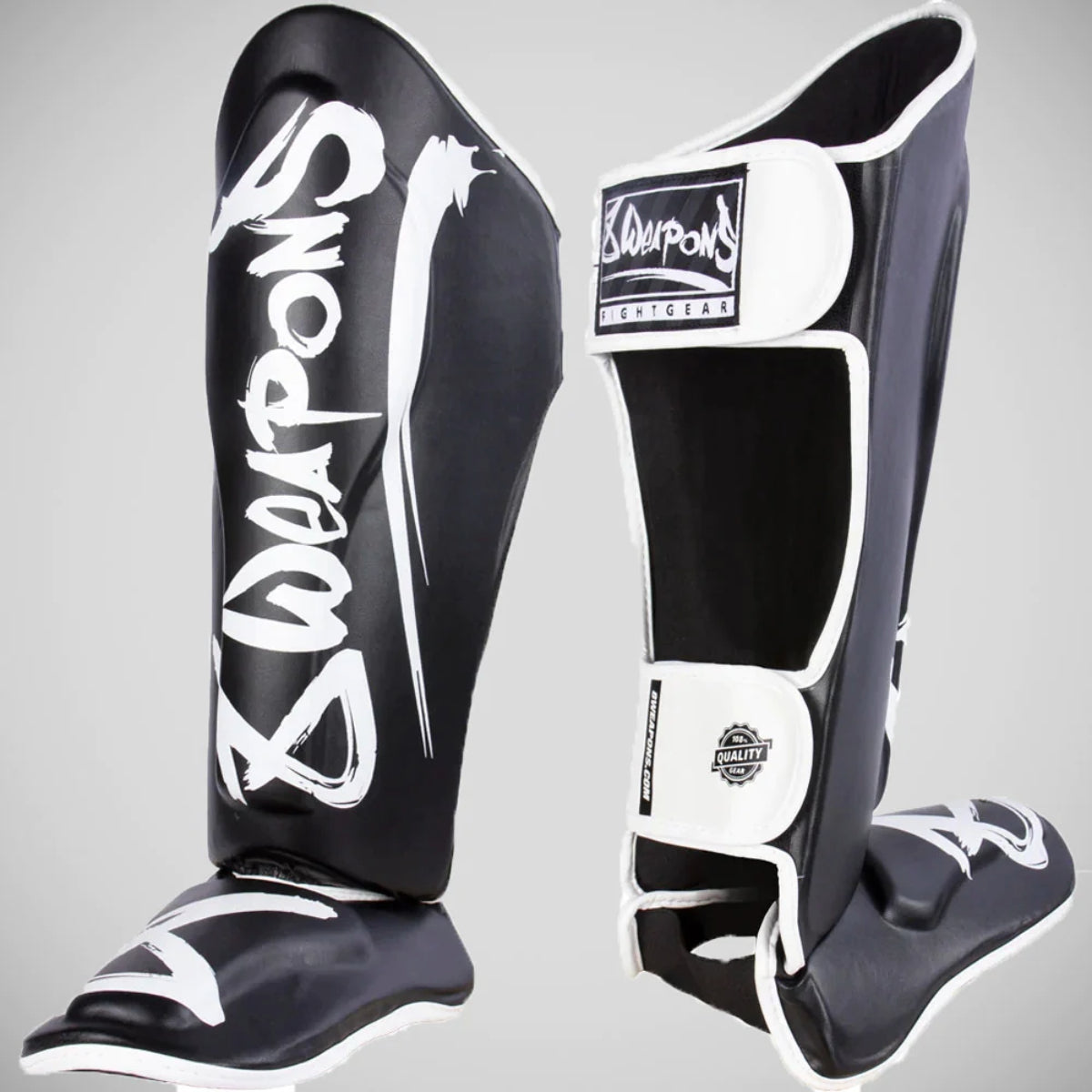 8 Weapons Shin Guards ilimitados Black de Made4Fighters