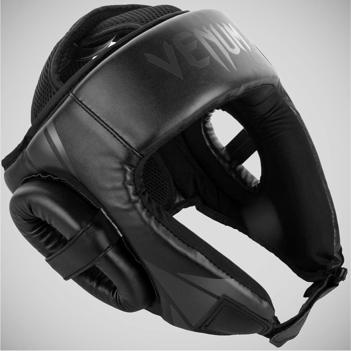 Venum Challenger Open Face Head Guard Black/Black from Made4Fighters
