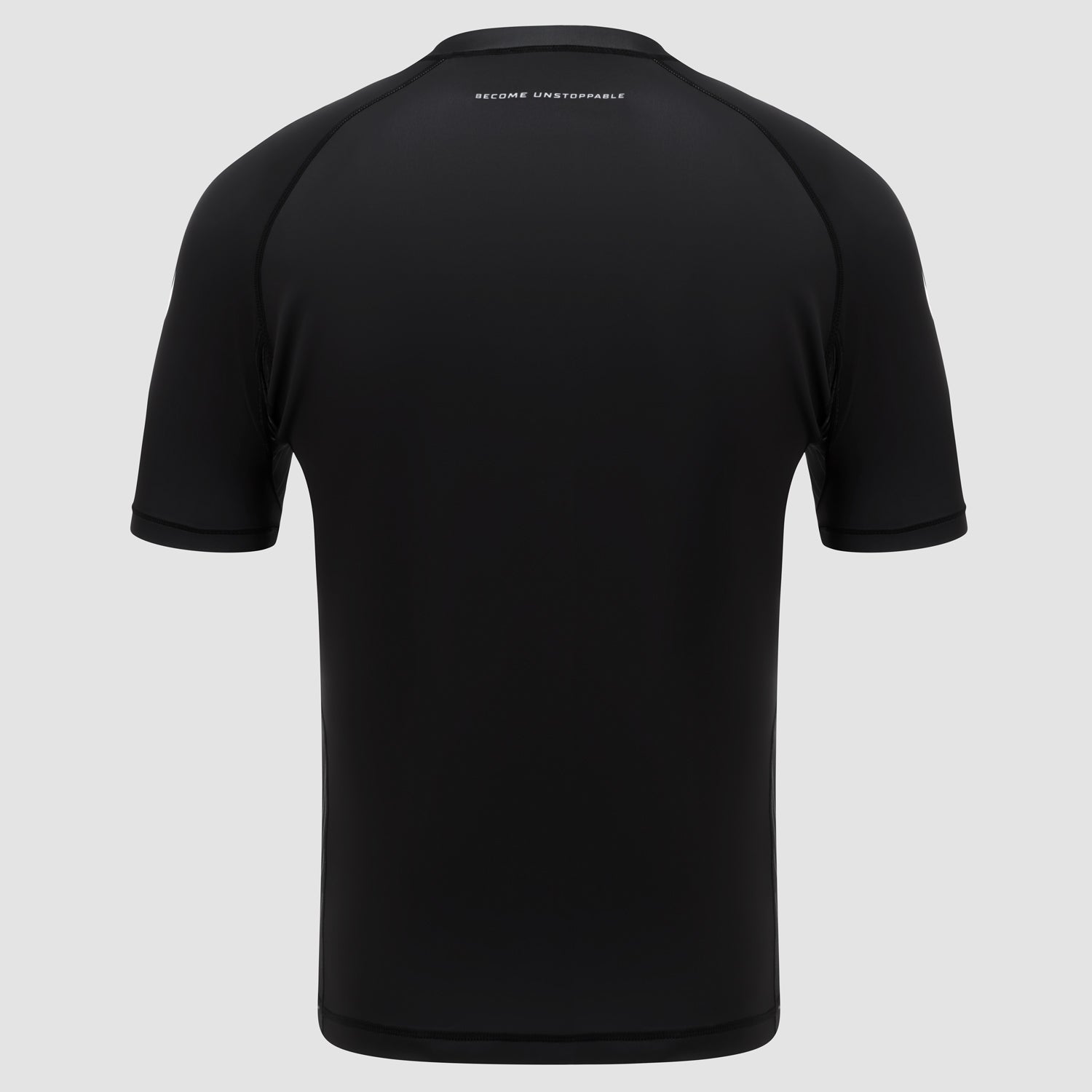 Black Fumetsu Icon Short Sleeve Rash Guard from Made4Fighters