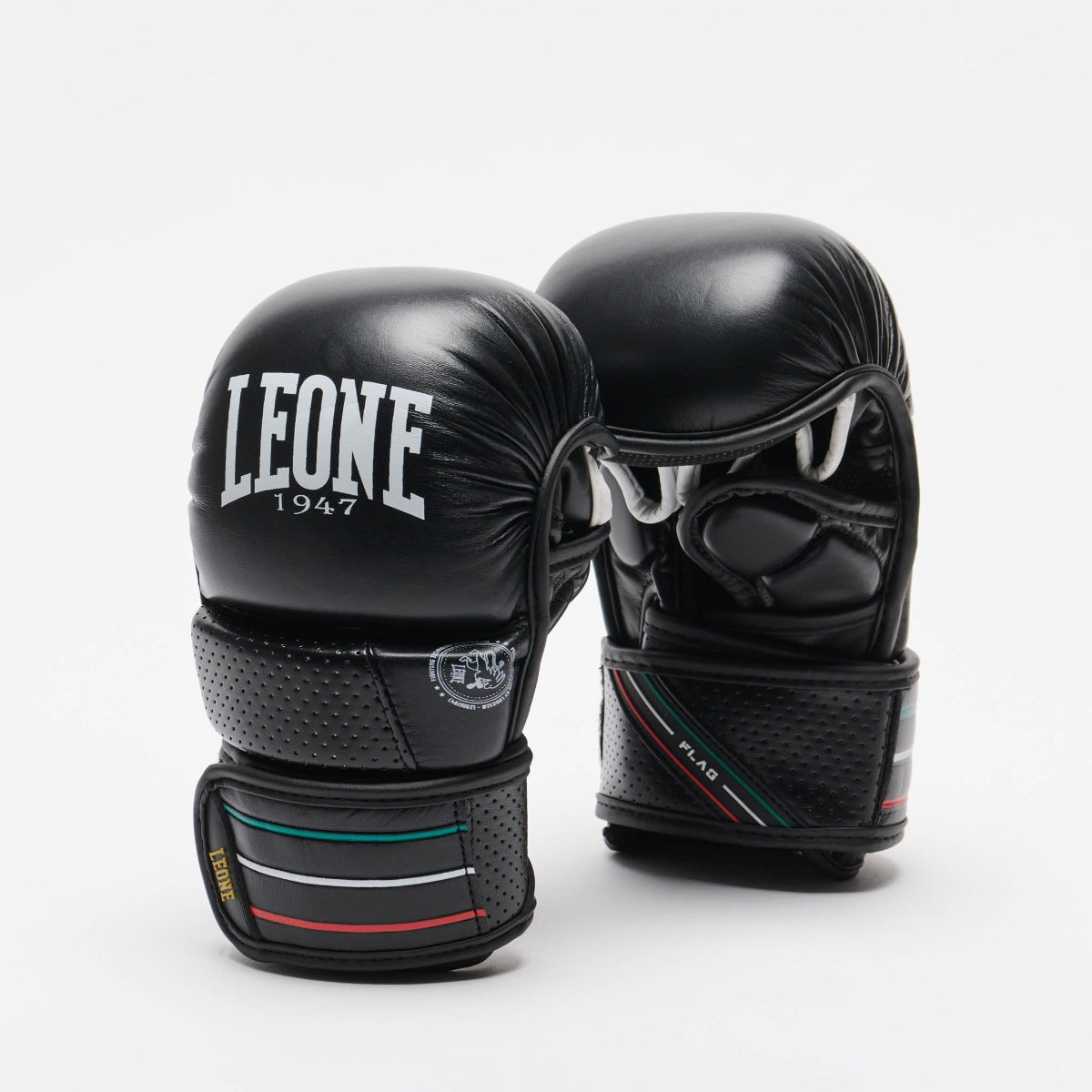 Leone Flag MMA Gloves Black from Made4Fighters