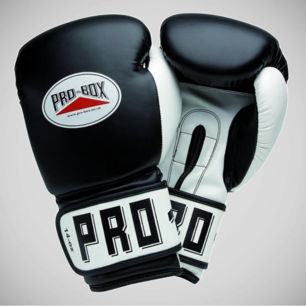 Pro-Box PU Club Essentials Senior Sparring Gloves Black/White from ...