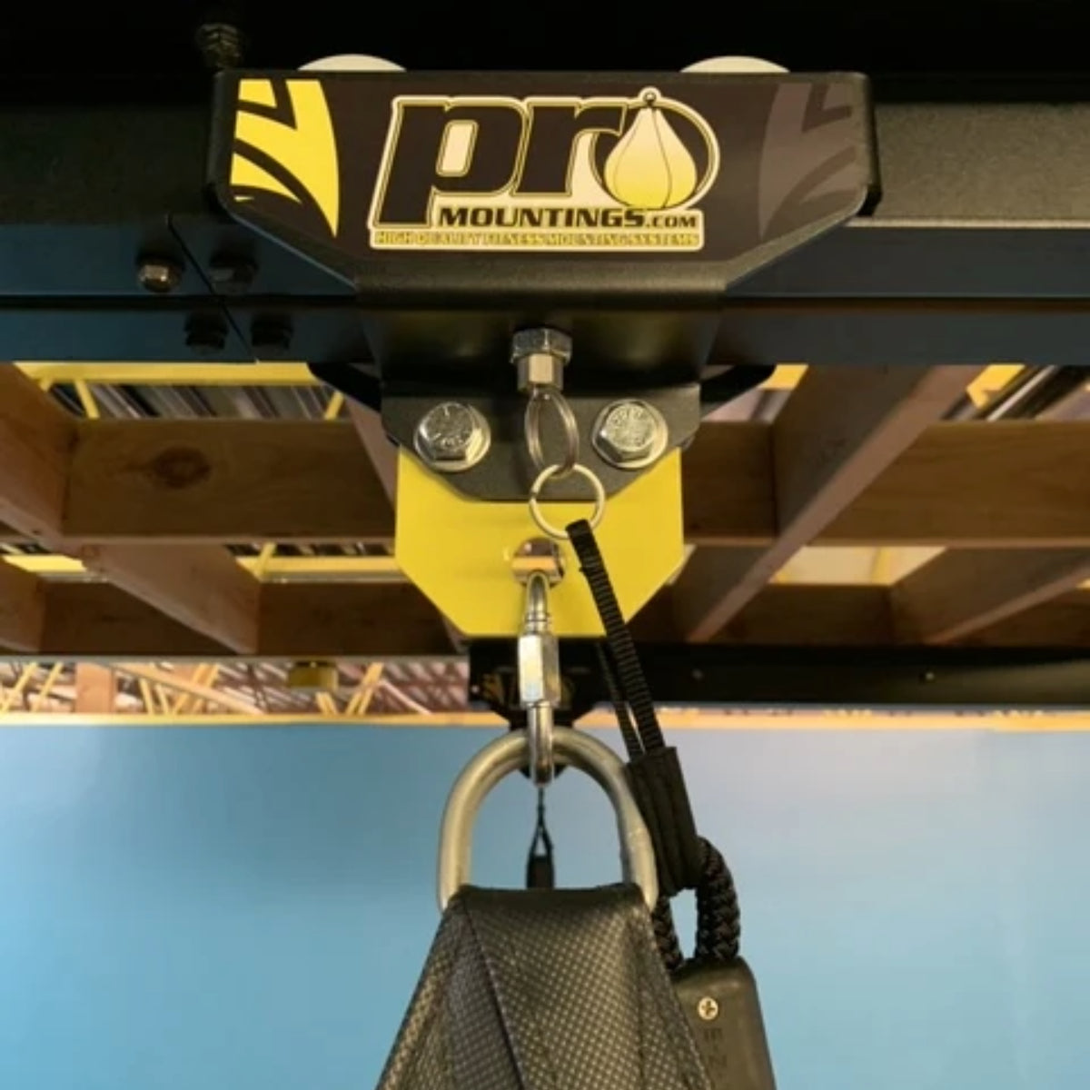 Black Pro Mountings Spring Plunger Roller Mount With Rope from ...