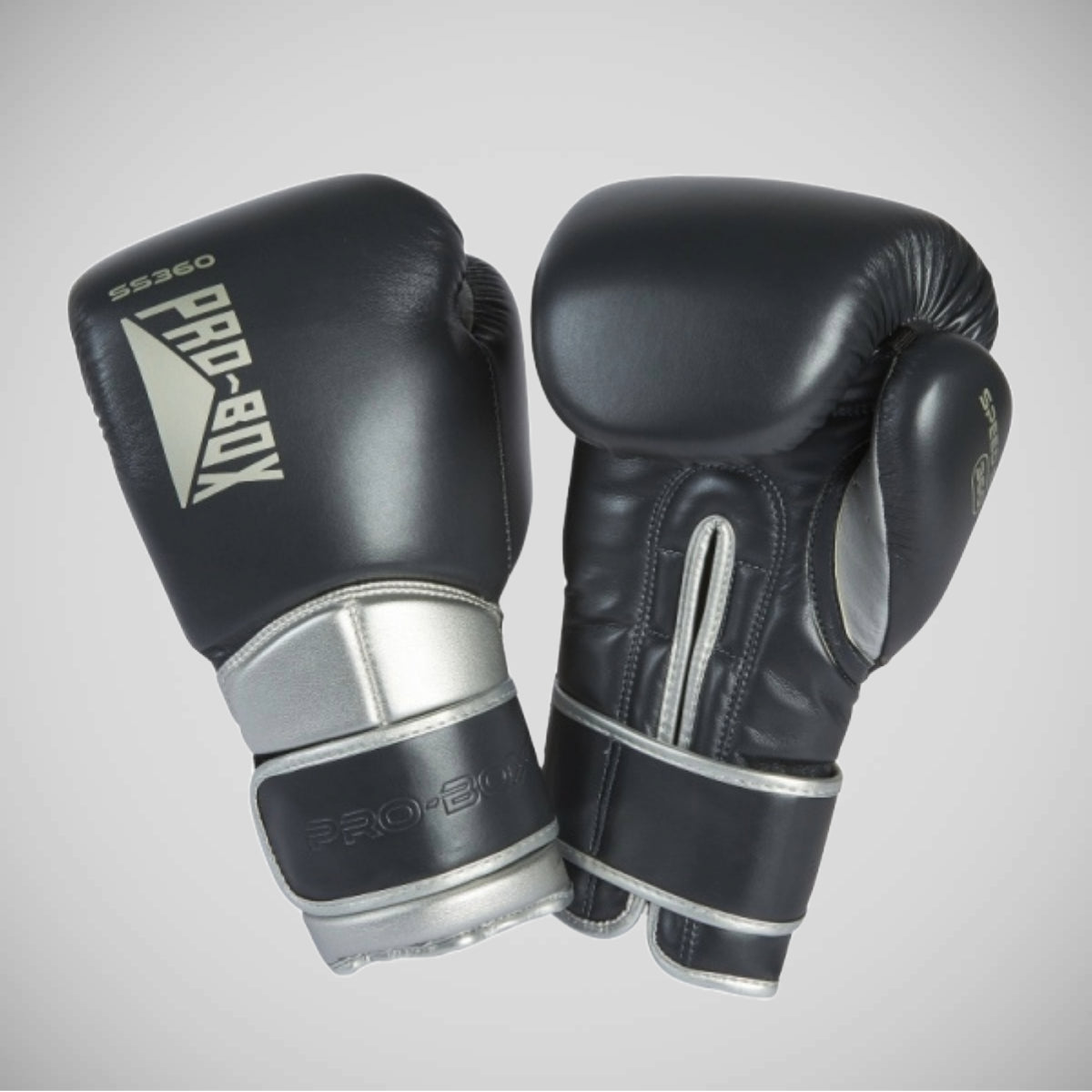 Pro-Box Speed Spar Boxing Gloves Black/Silver from Made4Fighters