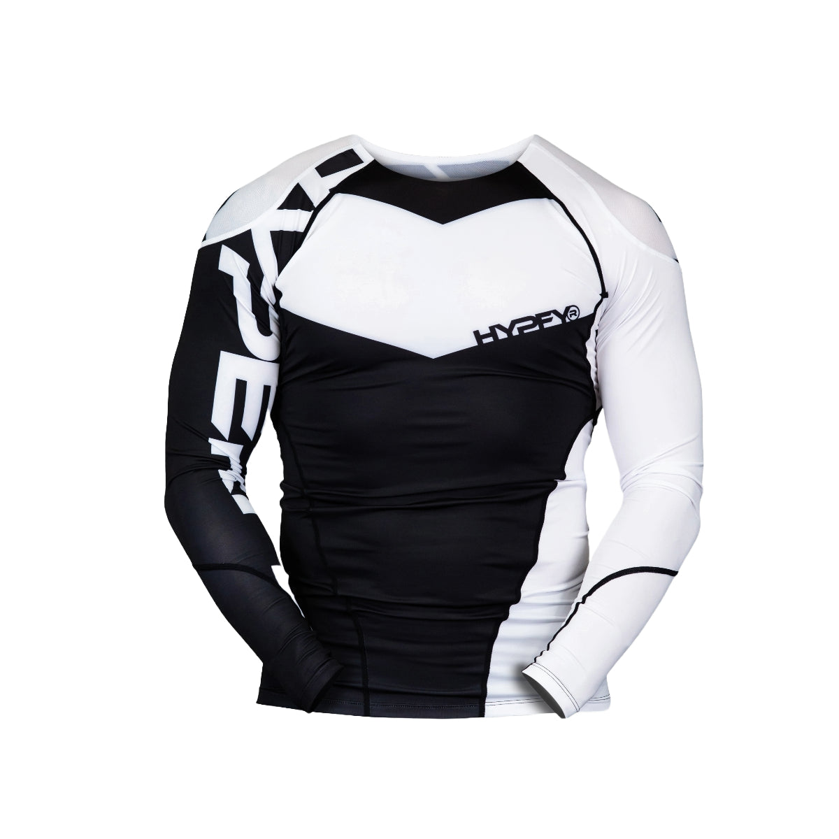 Hyperfly Supreme Edge Ranked Long Sleeve Rash Guard Black from ...