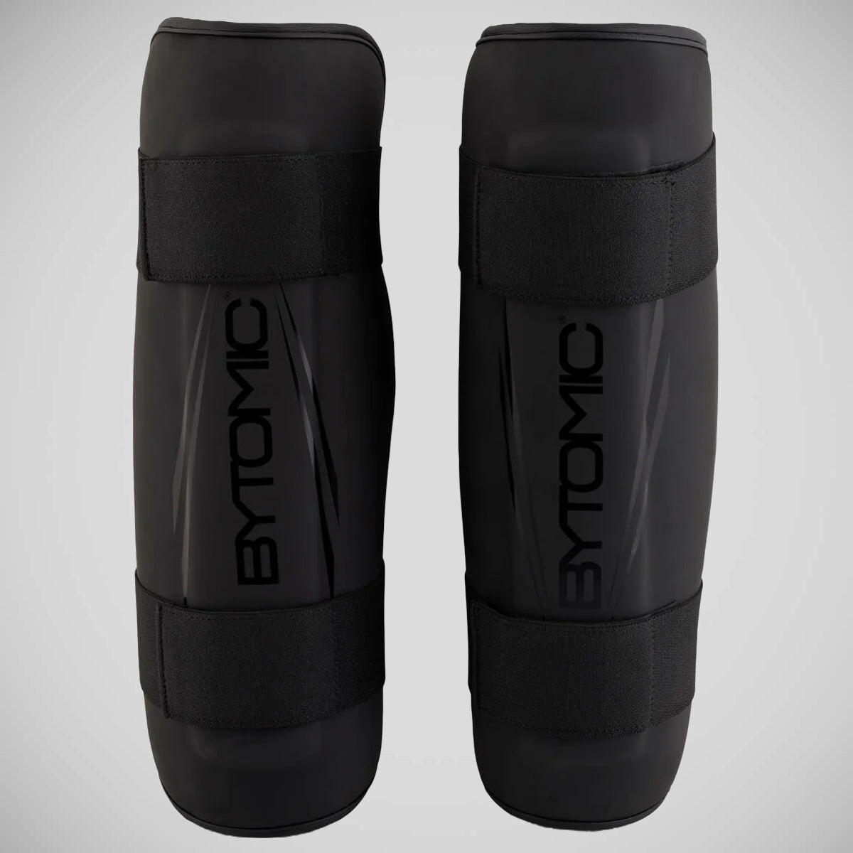 Black/Black Bytomic Axis V2 Shin Guards from Made4Fighters