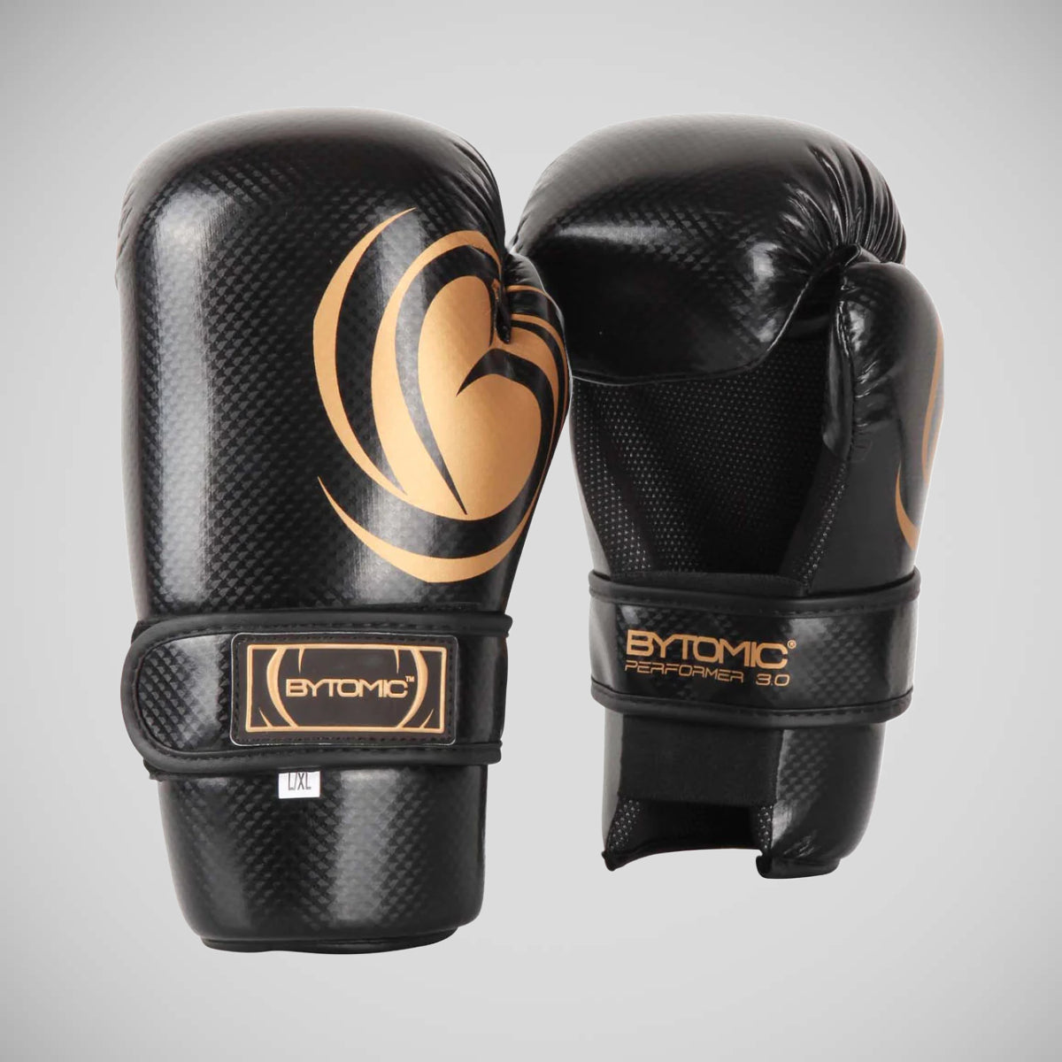 Black/Gold Bytomic Performer Point Sparring Gloves from Made4Fighters