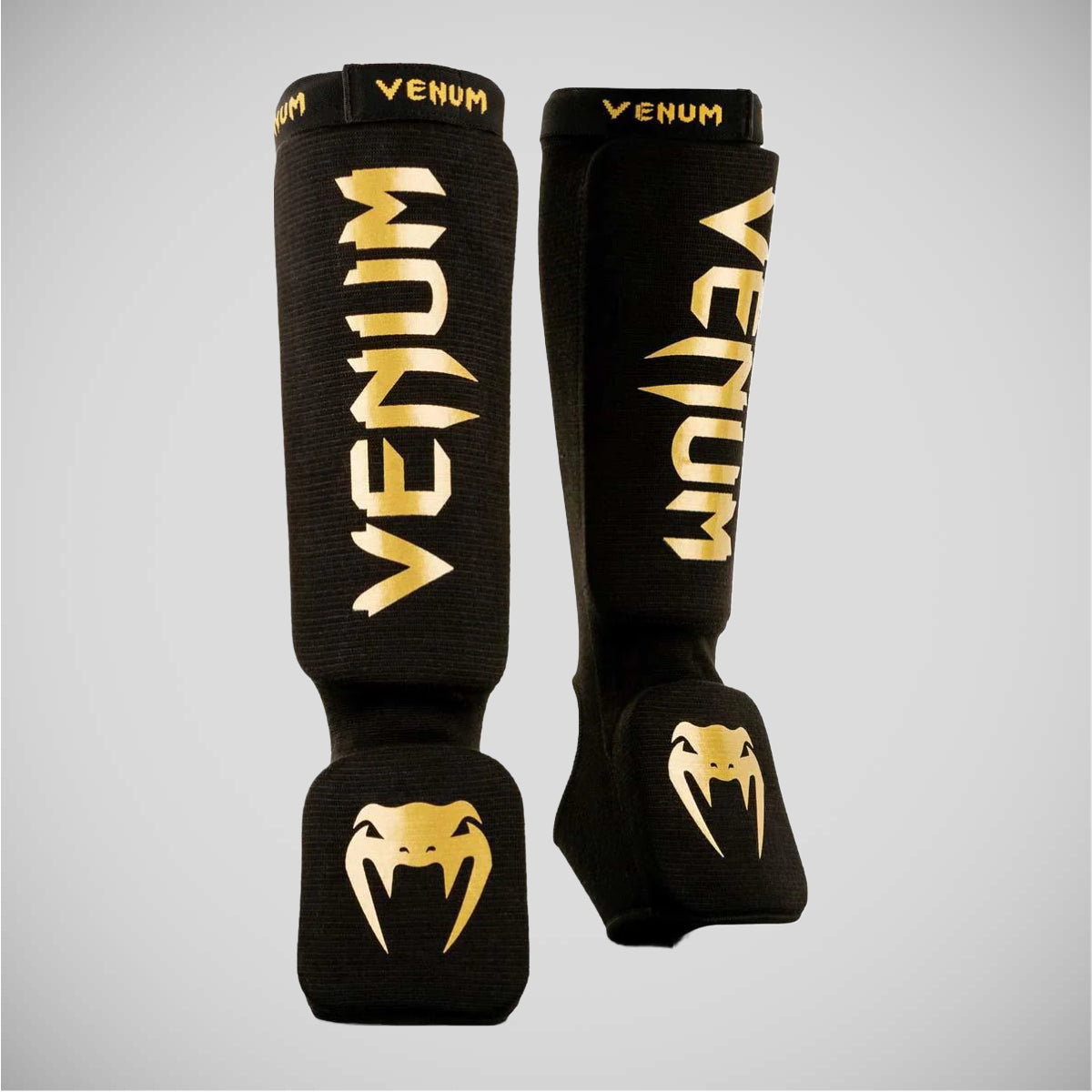 Venum Kontact Shin Instep Guards Zwart/Goud van Made4 Fighters ...