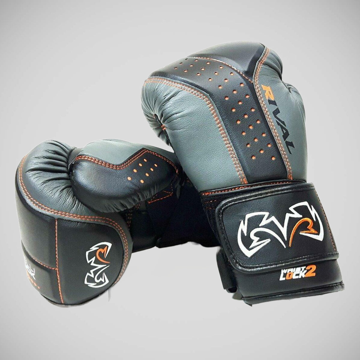 Rival RB10 Intelli-shock Bag Gloves Black/Grey from Made4Fighters