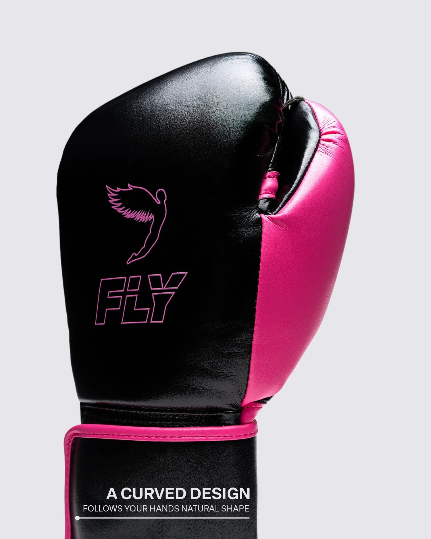 Fly Superloop Pro X 2 Boxing Gloves Black/Pink from Made4Fighters