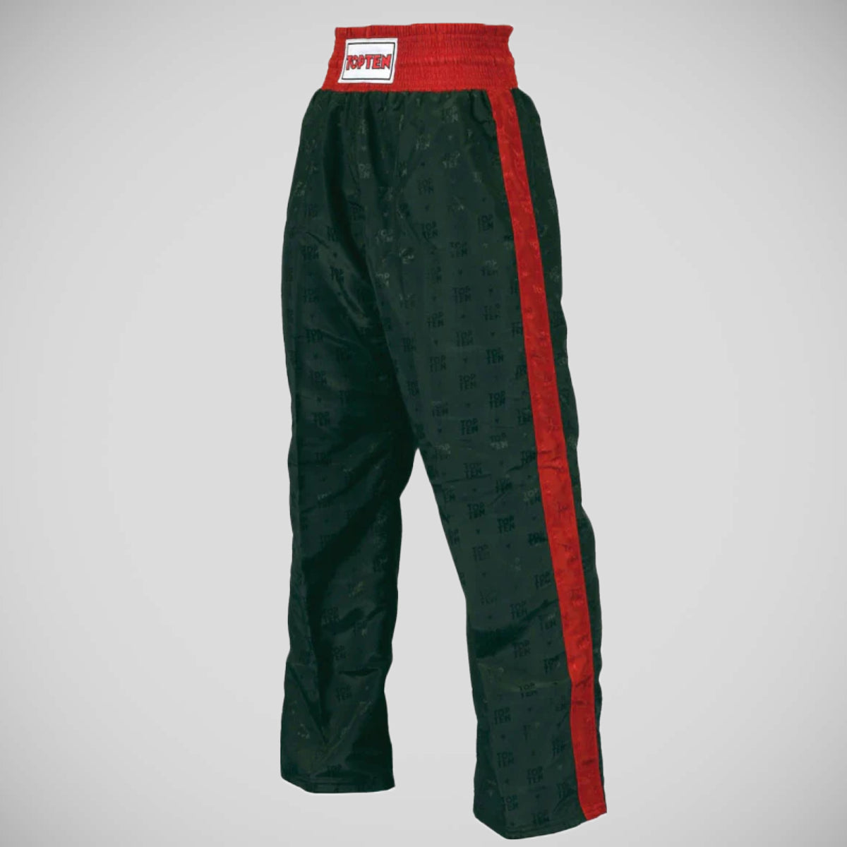 Top Ten Adult Classic Kickboxing Pants Black/Red from Made4Fighters