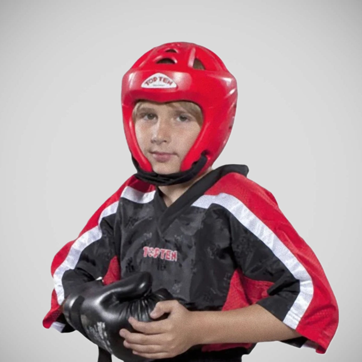 Top Ten Mesh Kickboxing Jacket Black/Red from Made4Fighters