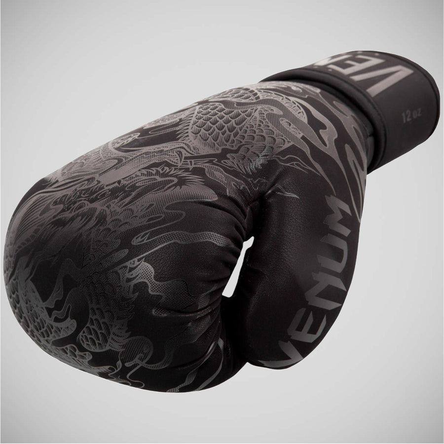 Venum Dragon's Flight Boxing Gloves Black from Made4Fighters