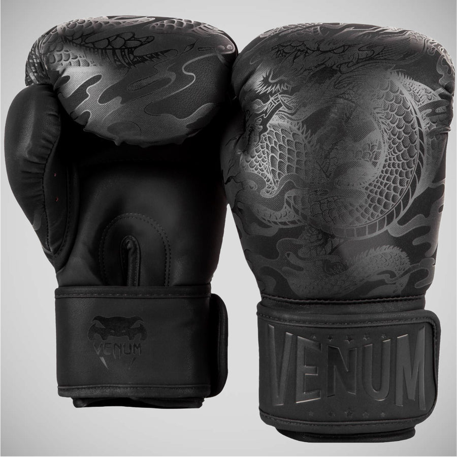 Venum Dragon's Flight Boxing Gloves Black from Made4Fighters