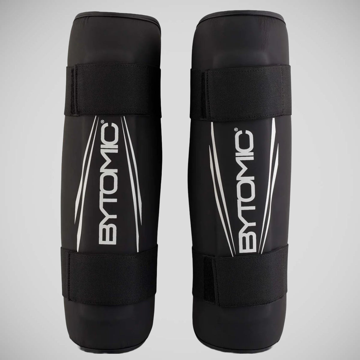 Black/White Bytomic Axis V2 Shin Guards from Made4Fighters