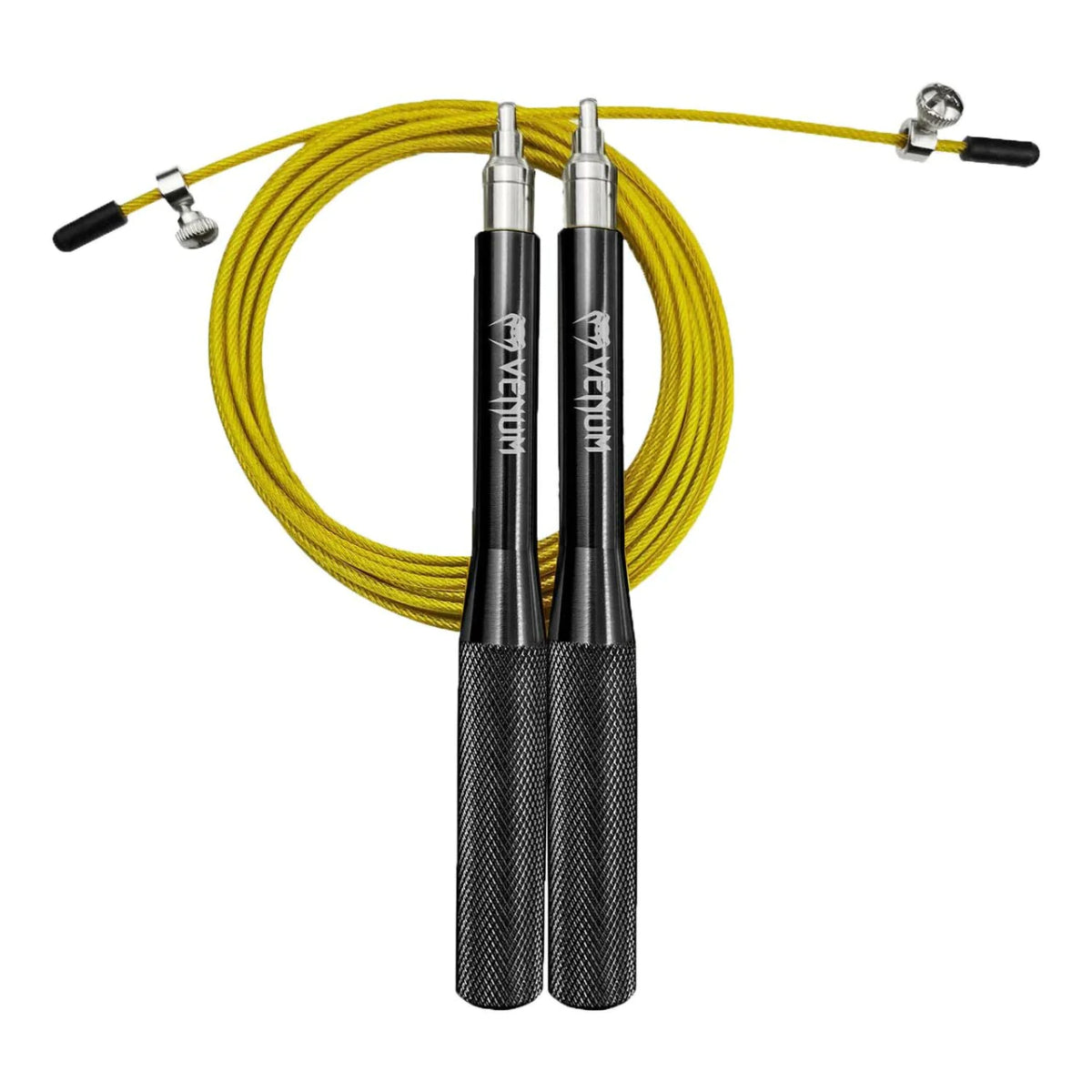 Venum Thunder Evo Jump Rope Black/Yellow from Made4Fighters