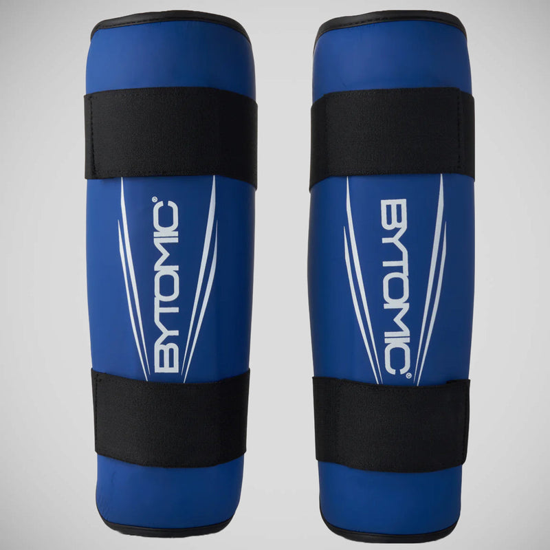 Bytomic Axis V2 Shin Guards Blue/White from Made4Fighters