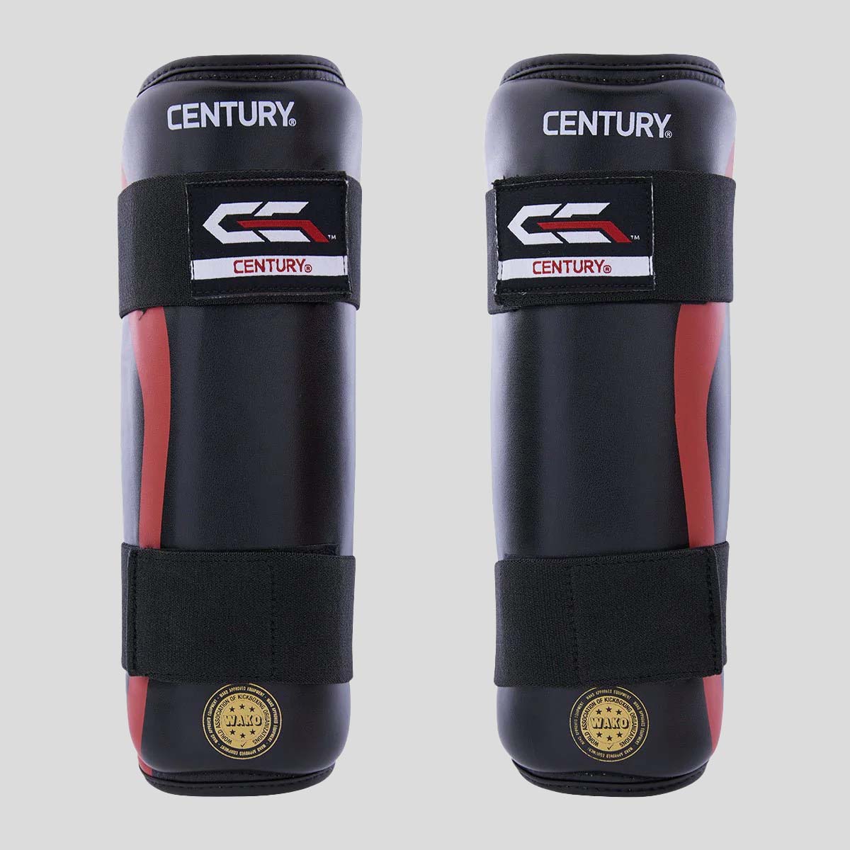 Century C-Gear Determination Shin Guards Black/Red from Made4Fighters
