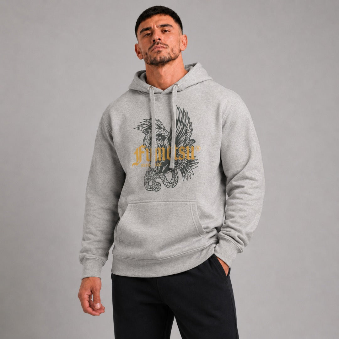 Fumetsu Death From Above Hoodie Grey – Made4Fighters