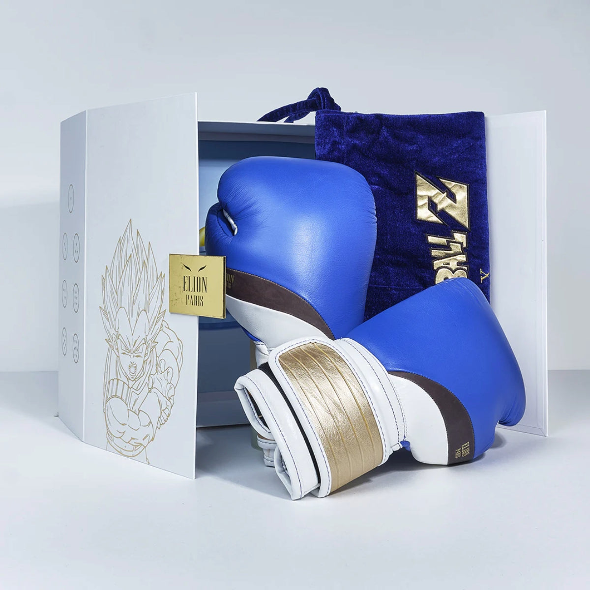 Elion Paris Dragon Ball Z Vegeta Boxing Gloves from Made4Fighters