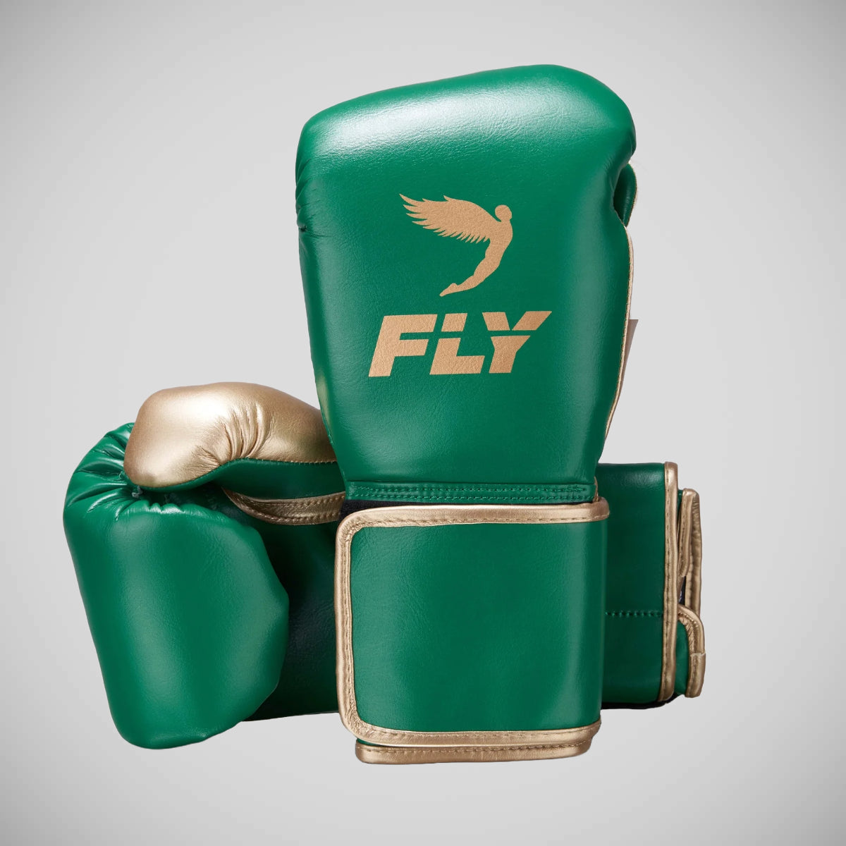 Fly Superloop X Boxing Gloves Green/Gold from Made4Fighters