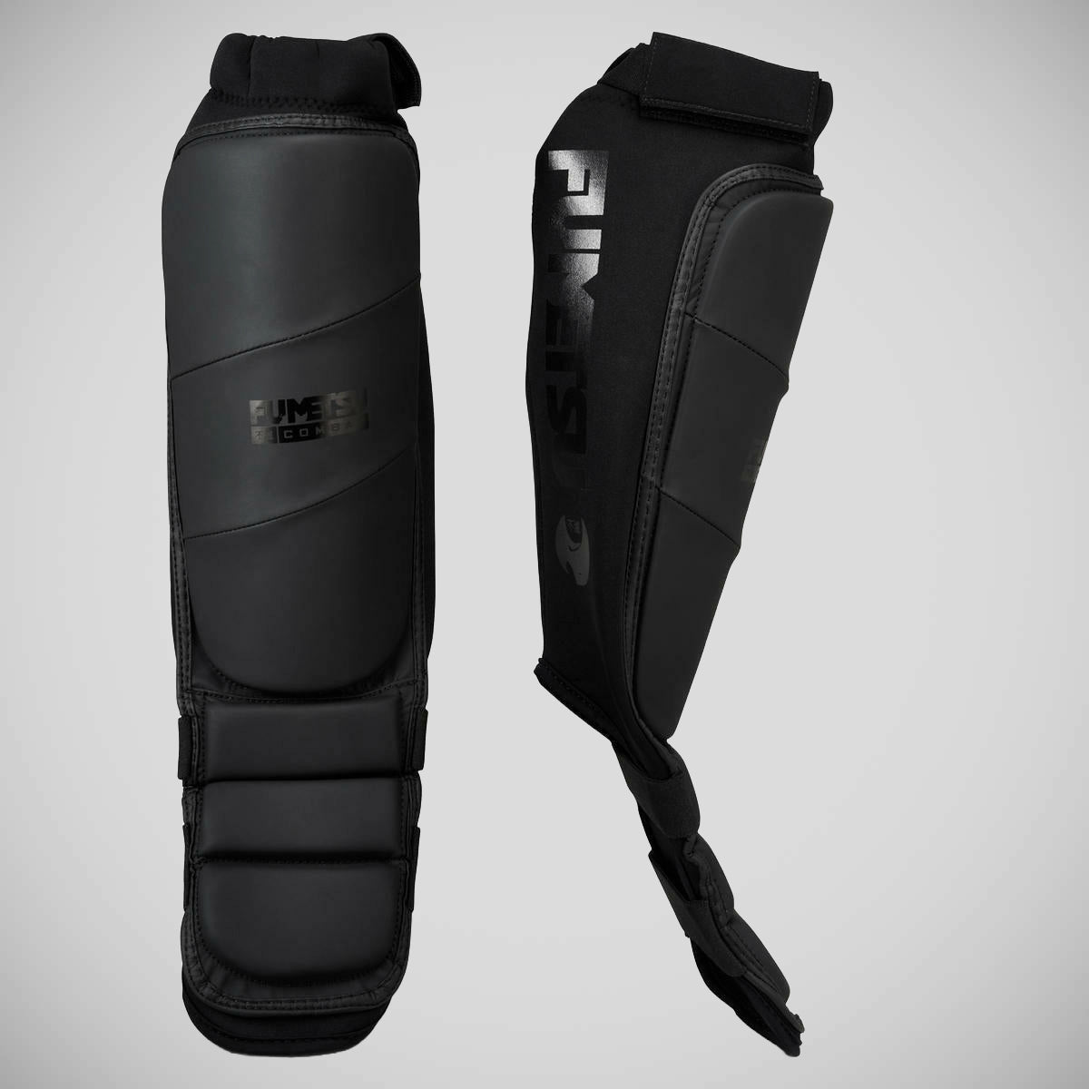 Fumetsu Ghost MMA Shin Guards Black/Black from Made4Fighters