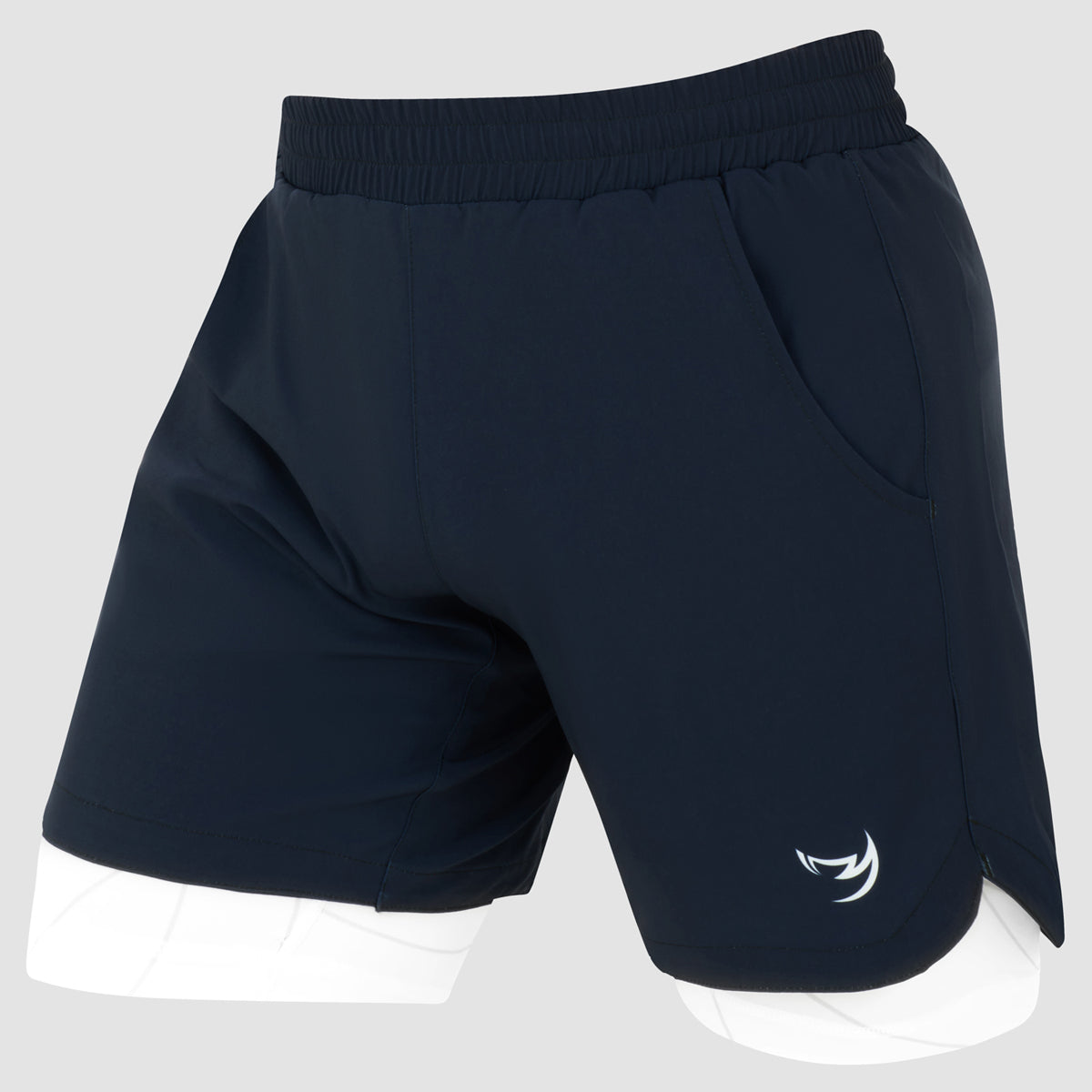Fumetsu Icona Shorts Allenamento a doppio strato Navy/White da ...