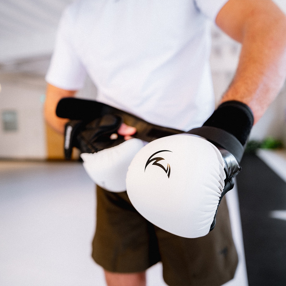 Fumetsu Ghost S3 MMA Sparring Gloves White/Black/Grey from Made4Fighters