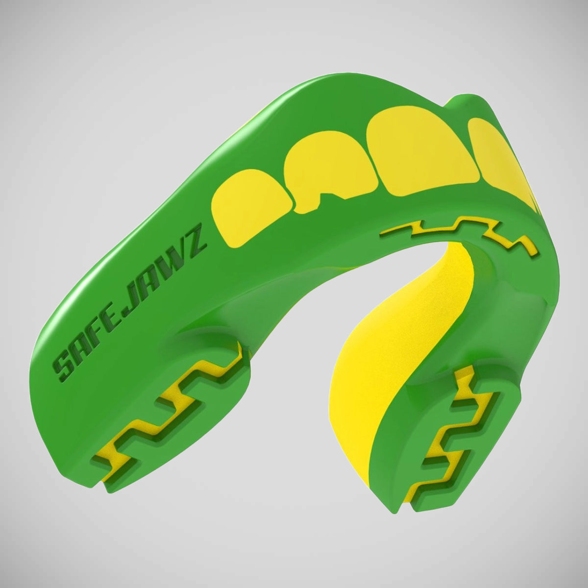 Green/Yellow SafeJawz Extro Ogre Mouth Guard from Made4Fighters