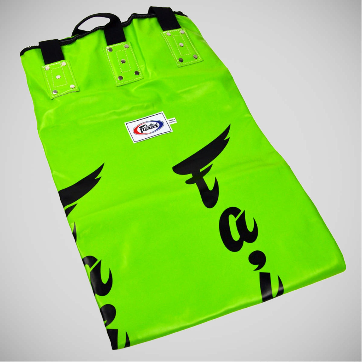 Fairtex HB6 6 pies Muay Thai Banana Bag (no llena) Verde de Made4Fighters