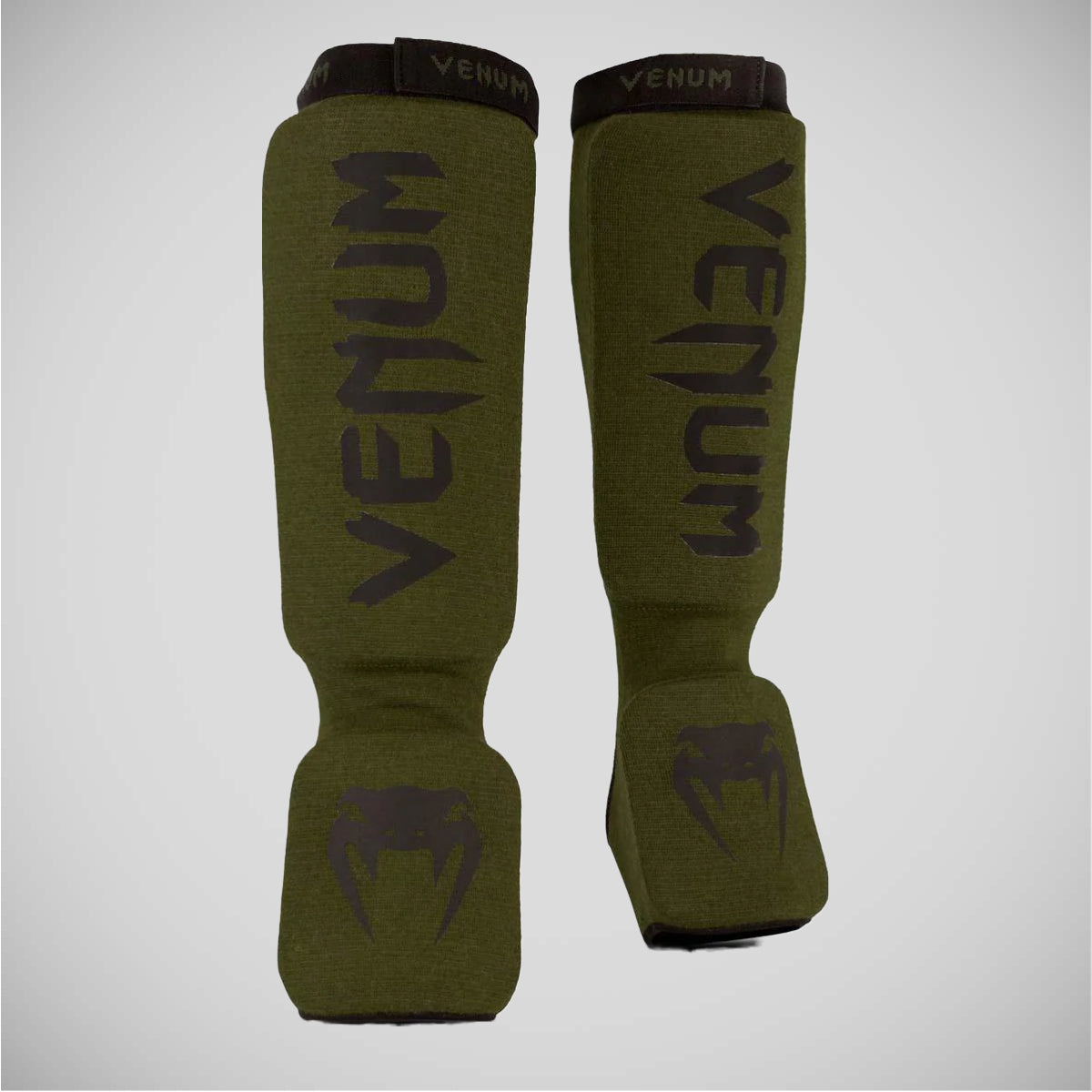 Venum Kontact Shin Instep Guards Khaki/Black from Made4Fighters