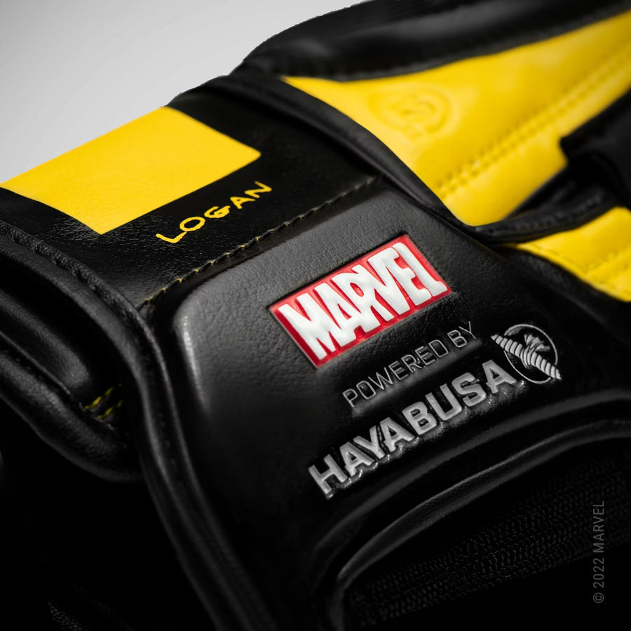 Marvel’s Wolverine Boxing Gloves Yellow/Black from Made4Fighters
