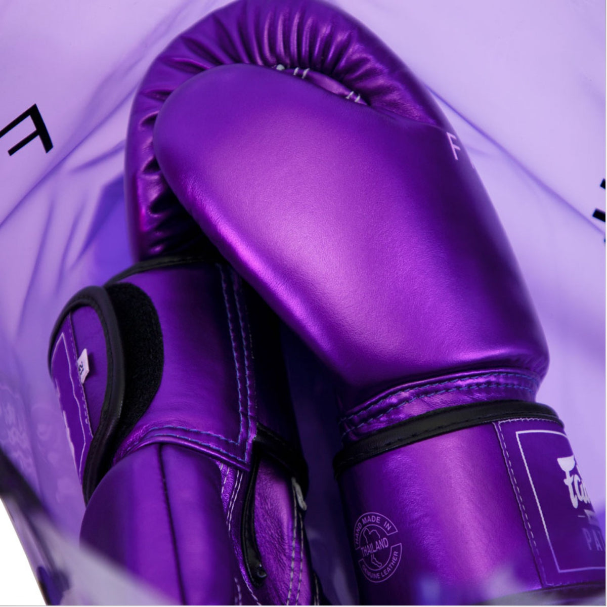 Metallic Purple Fairtex BGV22 Boxing Gloves from Made4Fighters