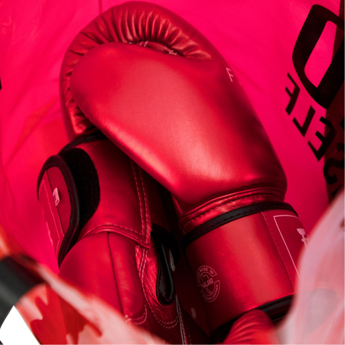 Metallic Red Fairtex BGV22 Boxing Gloves from Made4Fighters