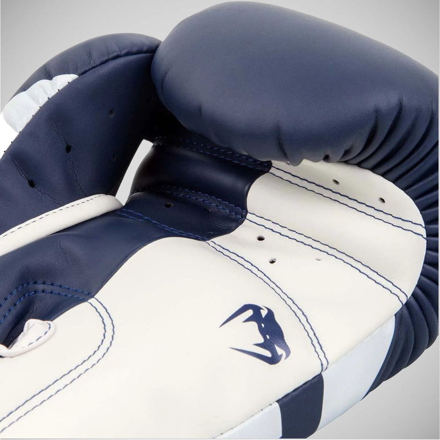 Venum Elite Boxing Gloves Navy/White from Made4Fighters