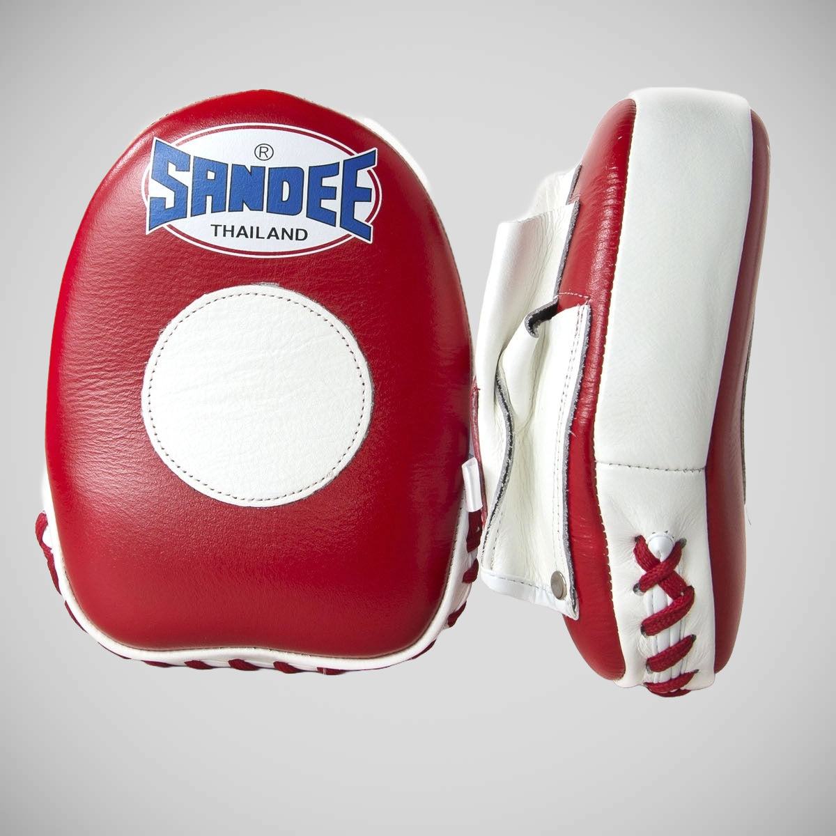 Sandee Mini Focus Mitts Red/White from Made4Fighters