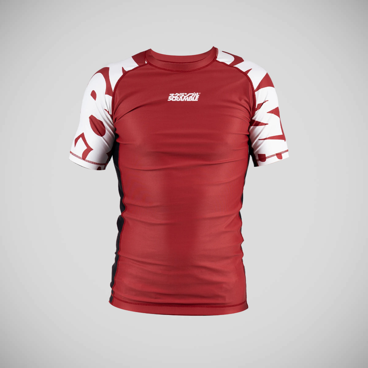Scramble Baka Rash Guard Red/White from Made4Fighters