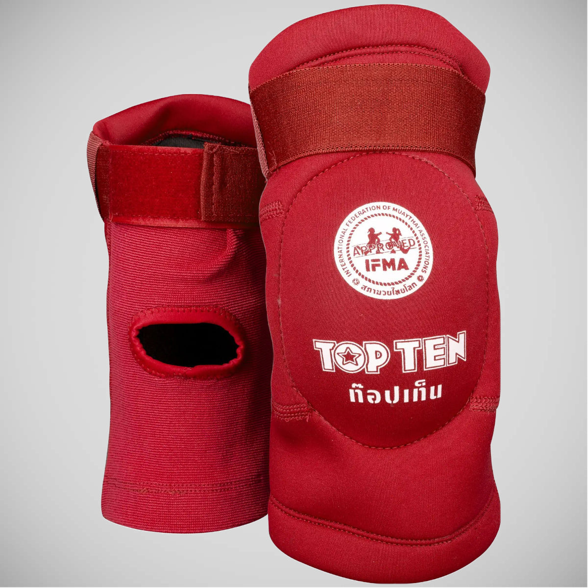 Made4fighters의 Top Ten Sok Ifma Elbow Guards Red – Made4Fighters