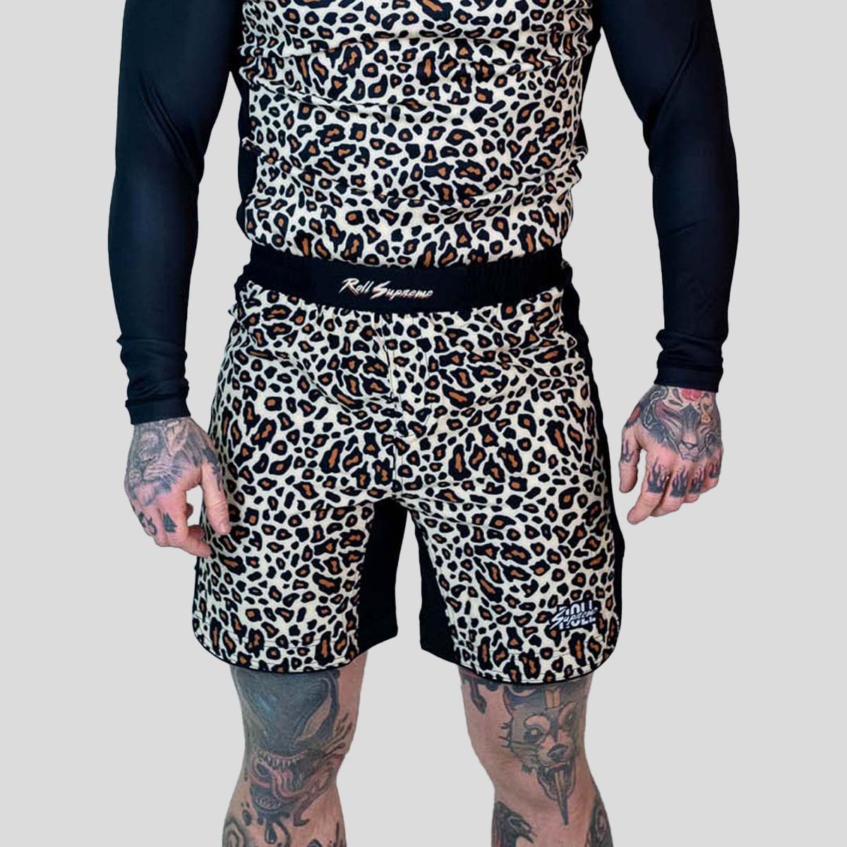 Roll Supreme The Butcher Fight Shorts Yellow/Brown from Made4Fighters