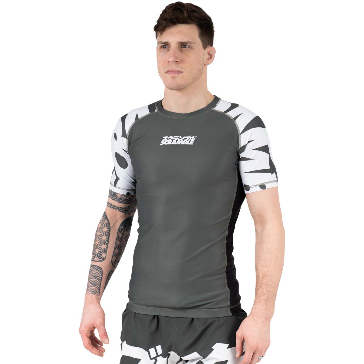 Green Scramble Baka Rash Guard from Made4Fighters