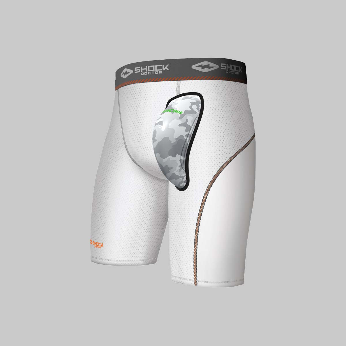 Shock Doctor 30630 Aircore Hard Cup Compression Short White from ...