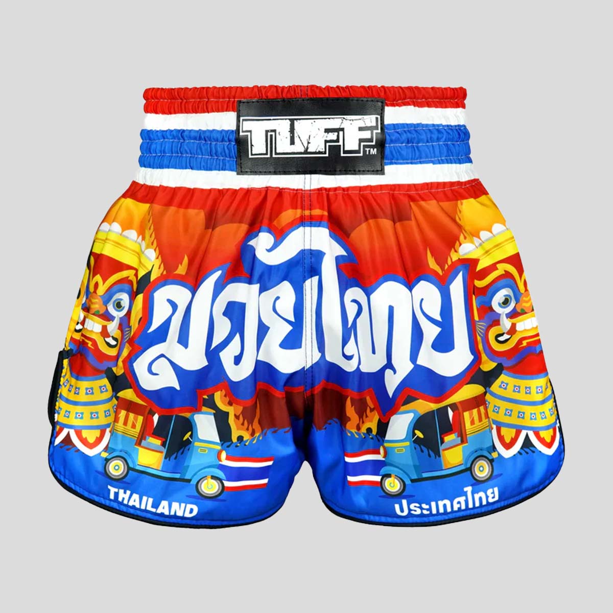 Tuff Sport Retro alto El Siam In Motion Muay Thai Shorts de Made4Fighters