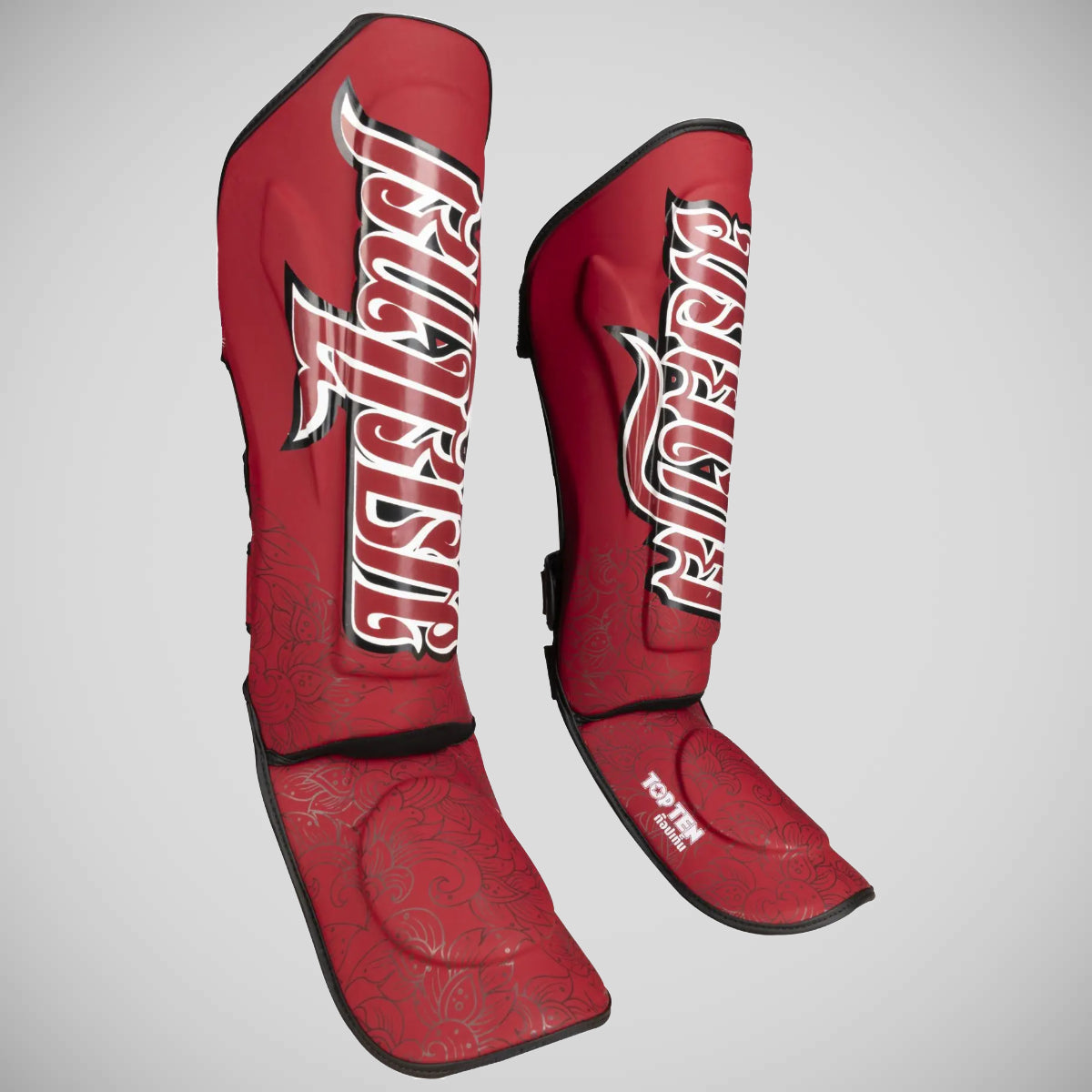Top Ten Dae IFMA Shin/Instep Guards Red from Made4Fighters